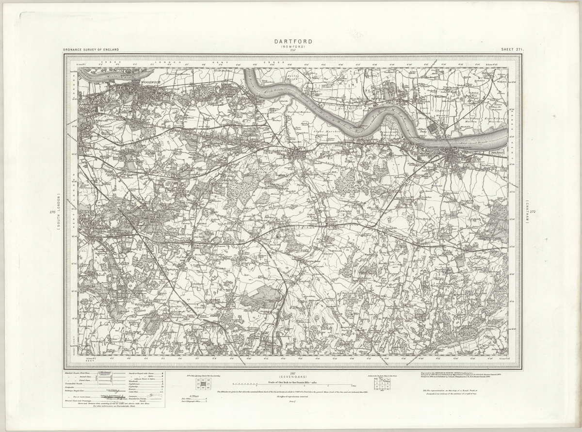 1890 Collection - Dartford (Romford) Ordnance Survey Map– I Love Maps