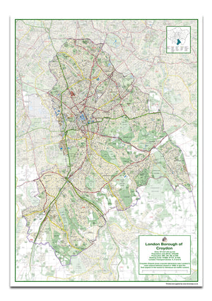 Croydon London Borough Map– I Love Maps