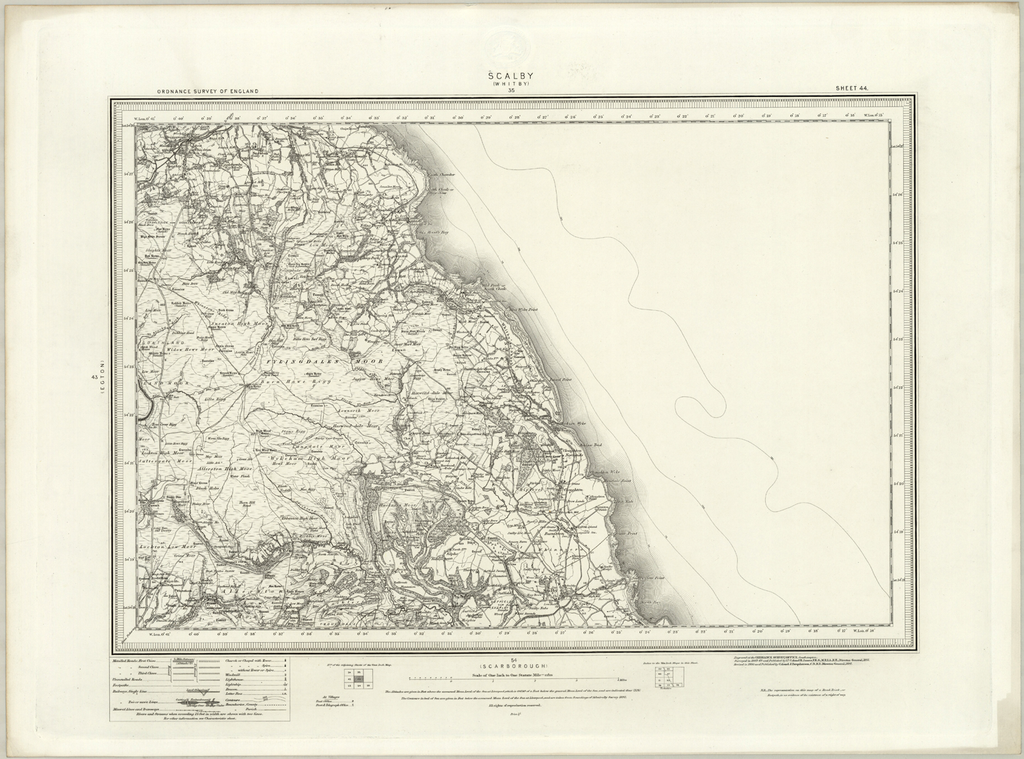 1890 Collection - Scalby (Whitby) Ordnance Survey Map | I Love Maps