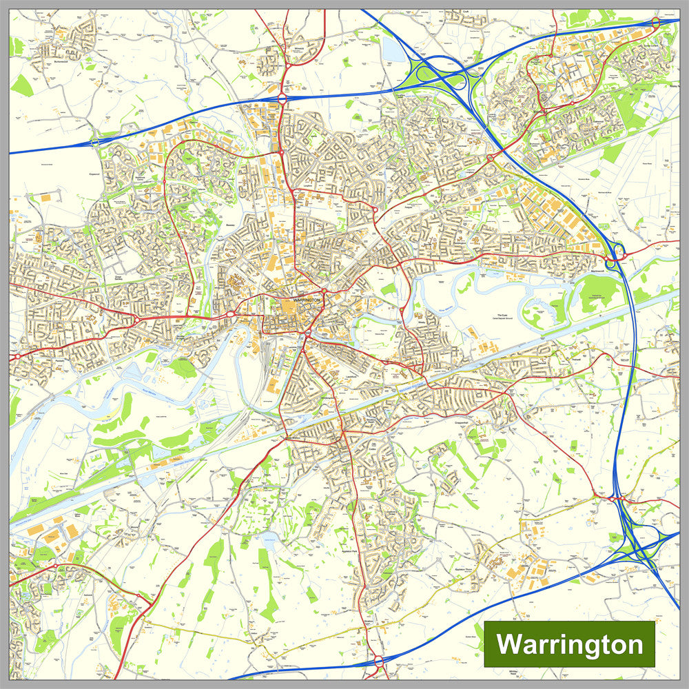 Warrington Street Map– I Love Maps