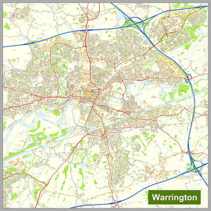 Warrington Street Map– I Love Maps