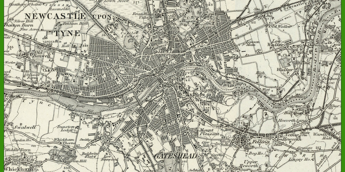 Newcastle and Environs Ordnance Survey Map 1870– I Love Maps