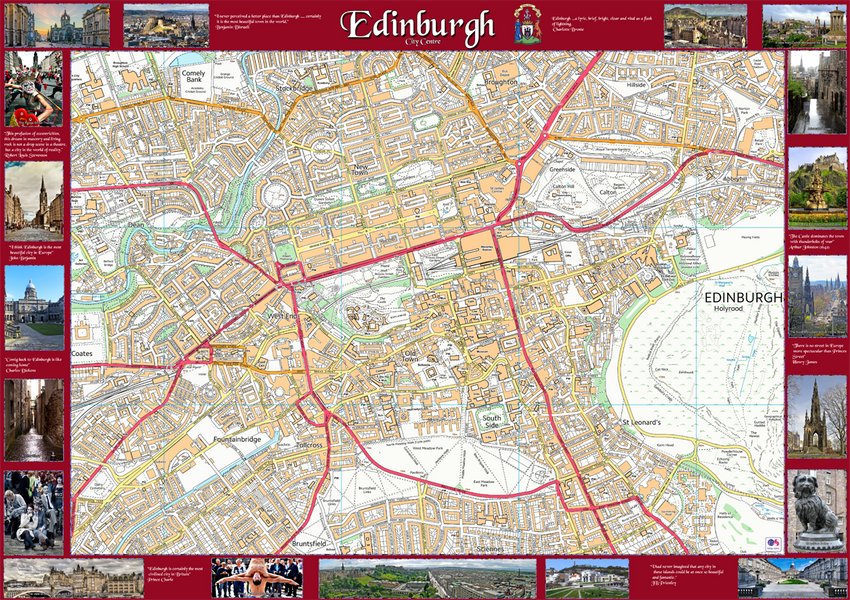 Edinburgh City Centre Map– I Love Maps
