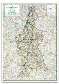 Lambeth London Borough Map– I Love Maps