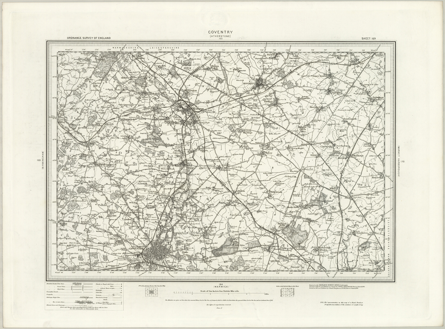 1890 Collection - Coventry (Atherstone) Ordnance Survey Map– I Love Maps