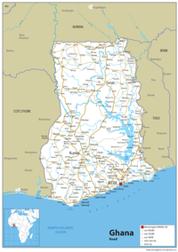 Ghana Road Map– I Love Maps