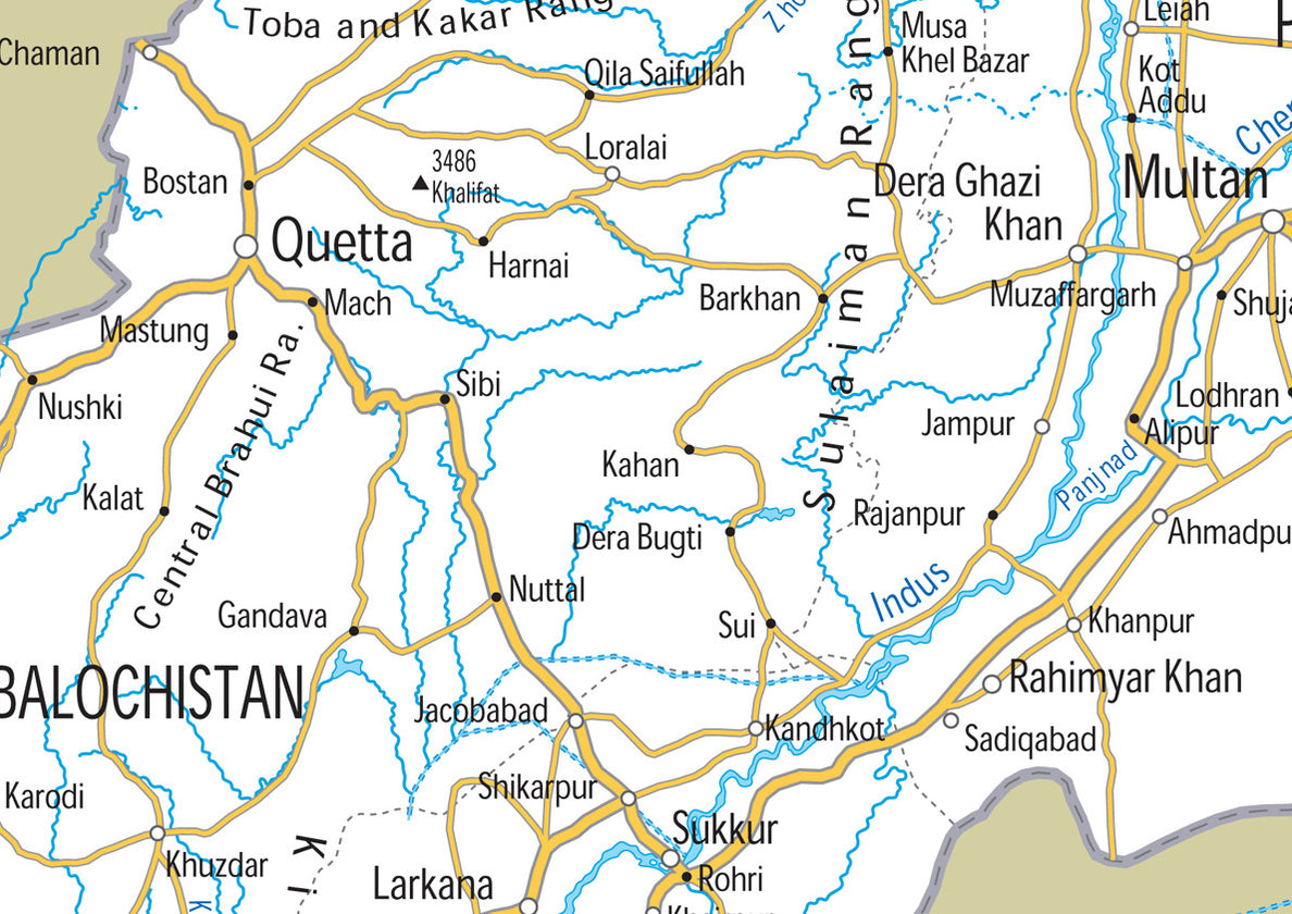 Pakistan Road Map– I Love Maps