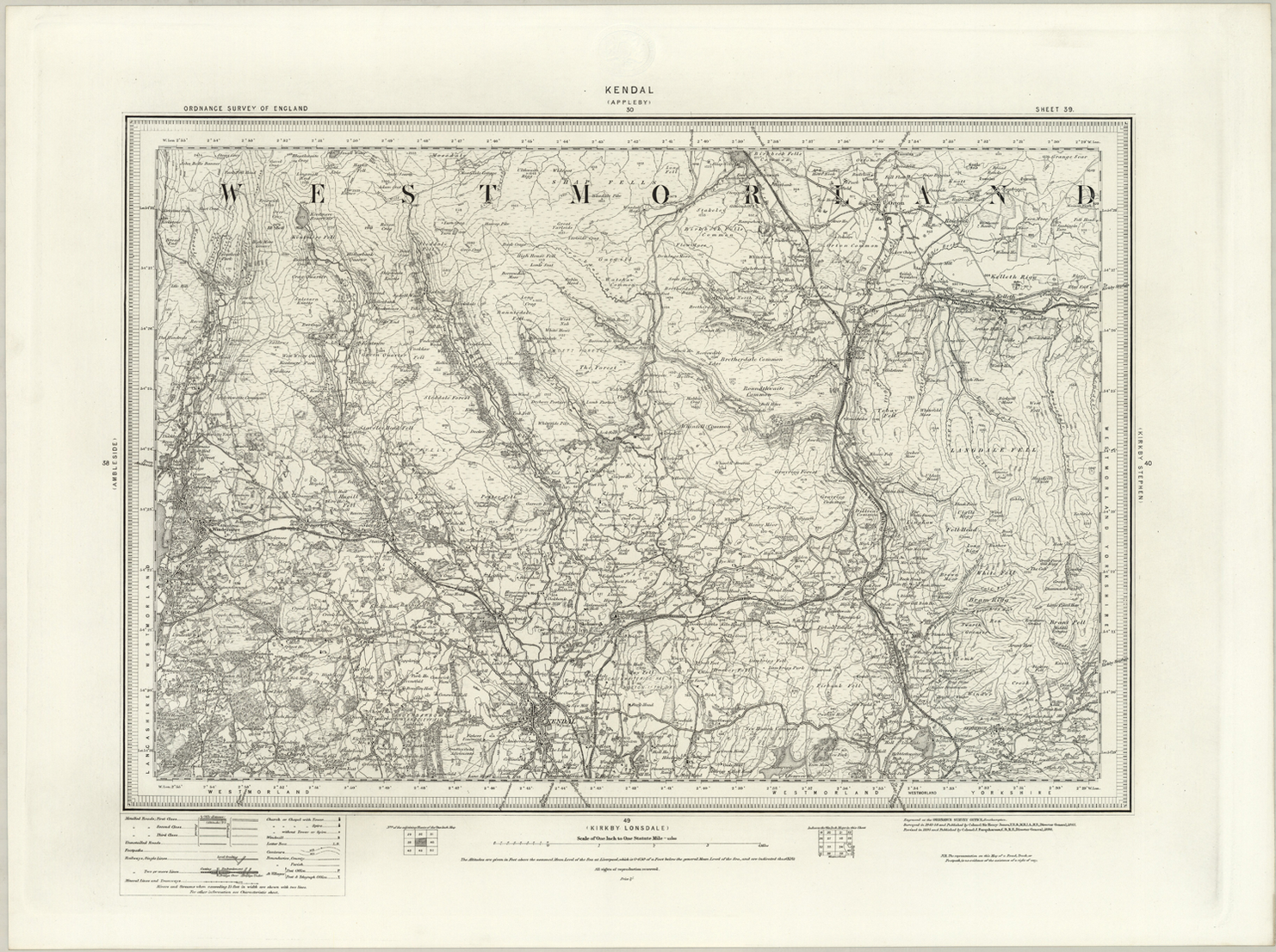 1890 Collection - Kendal (Appleby) Ordnance Survey Map– I Love Maps