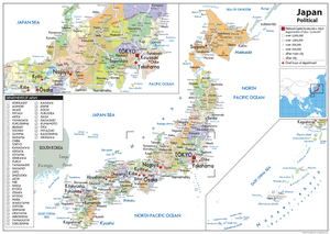 Japan Political Map– I Love Maps