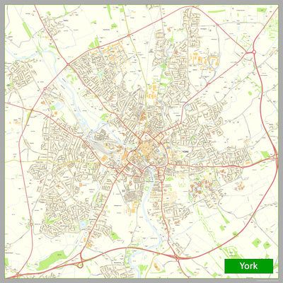 York Street Map– I Love Maps