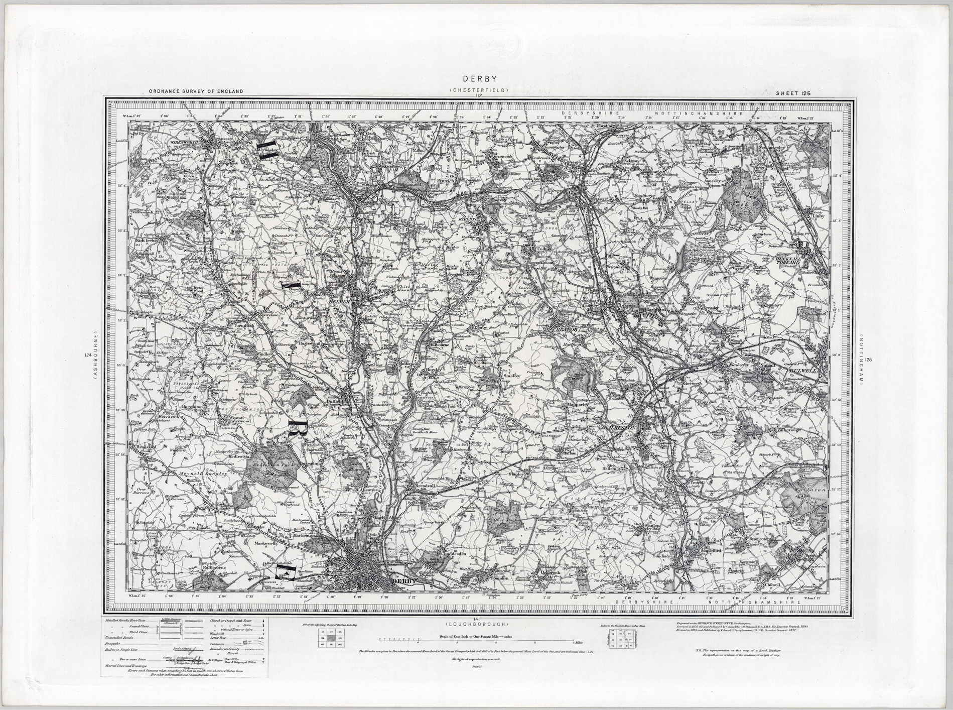 Derby 1854 Ordnance Survey Map– I Love Maps