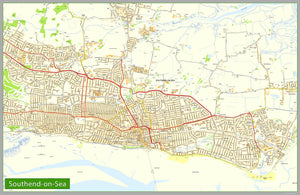 Southend on Sea Street Map– I Love Maps