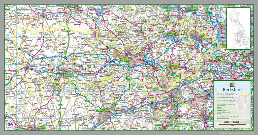 Berkshire County Map | I Love Maps