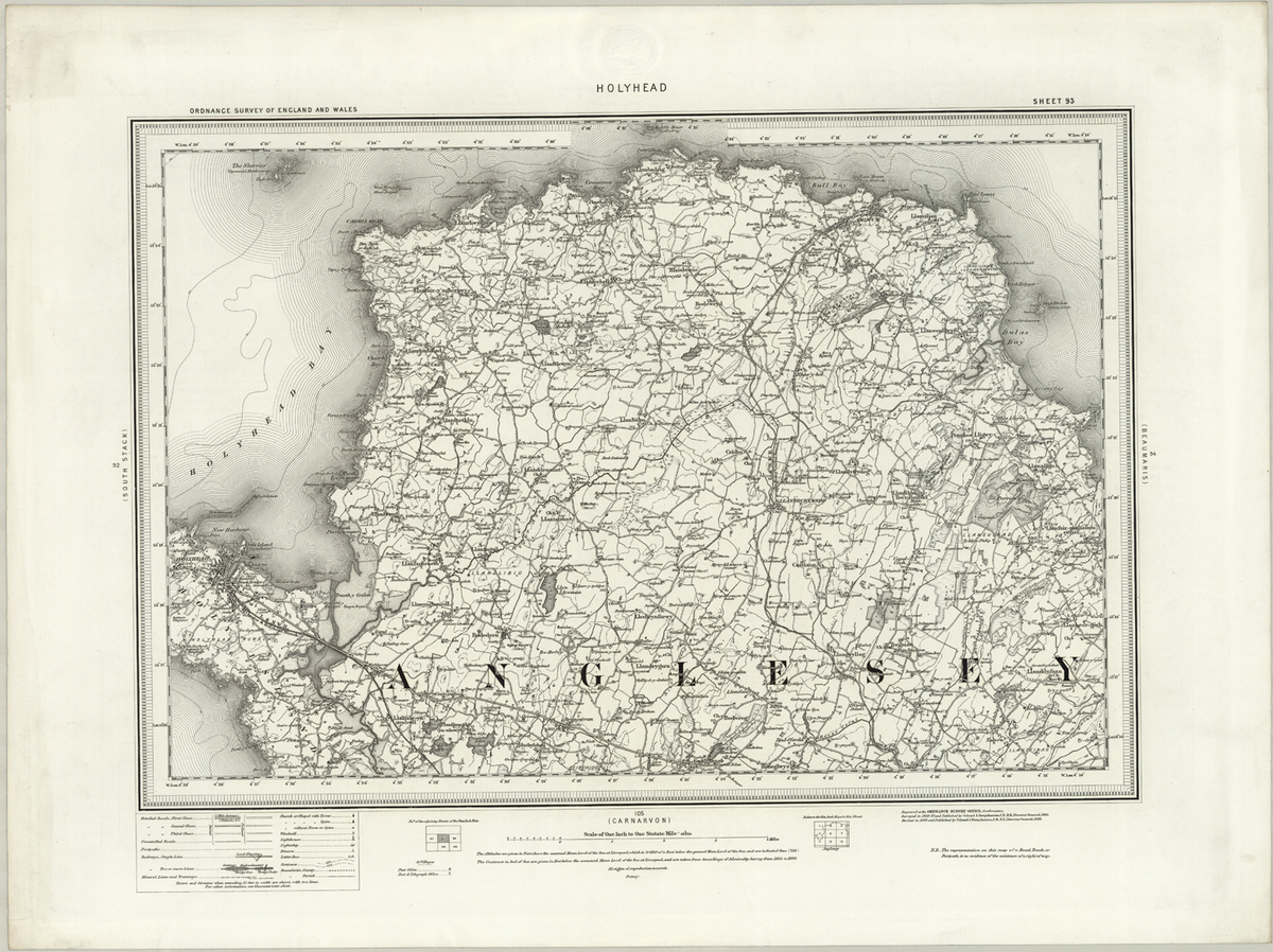 1890 Collection - Holyhead Ordnance Survey Map– I Love Maps