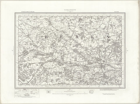 1890 Collection - Hungerford (Abingdon) Ordnance Survey Map | I Love Maps