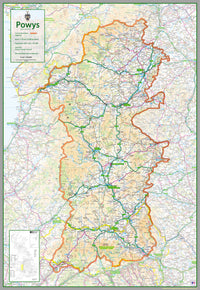 Powys County Map– I Love Maps