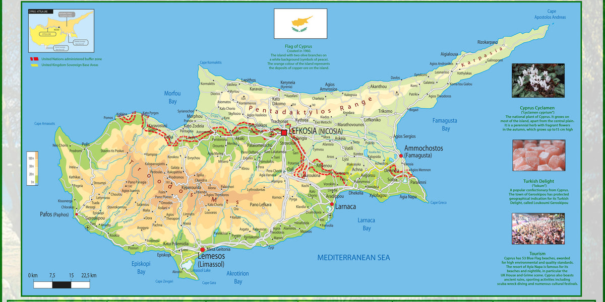 Illustrated Map of Cyprus– I Love Maps