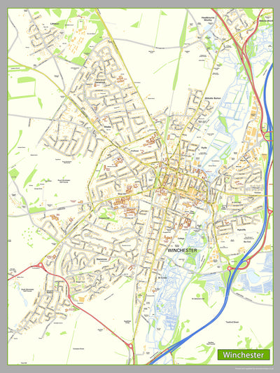Winchester Street Map– I Love Maps