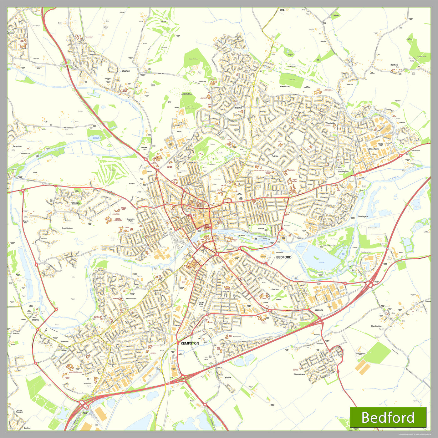 Bedford Street Map– I Love Maps