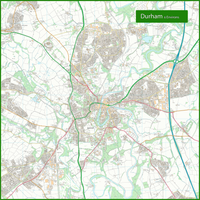 Durham Street Map– I Love Maps