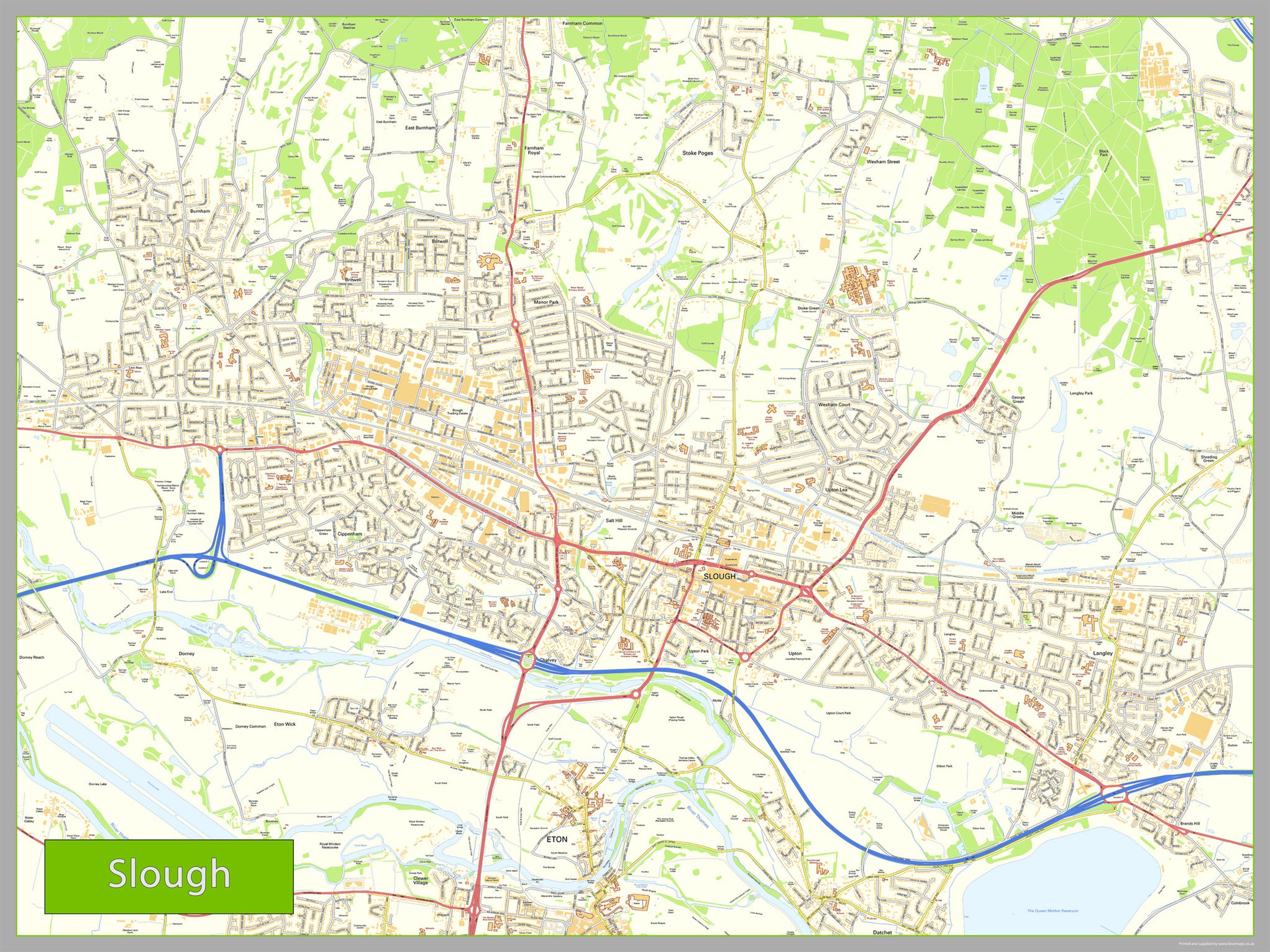Slough Street Map– I Love Maps