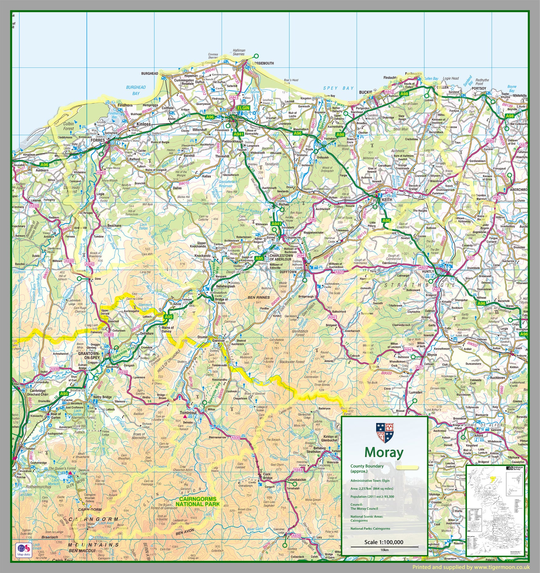 Moray County Map– I Love Maps