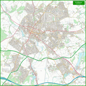 St Albans Street Map– I Love Maps
