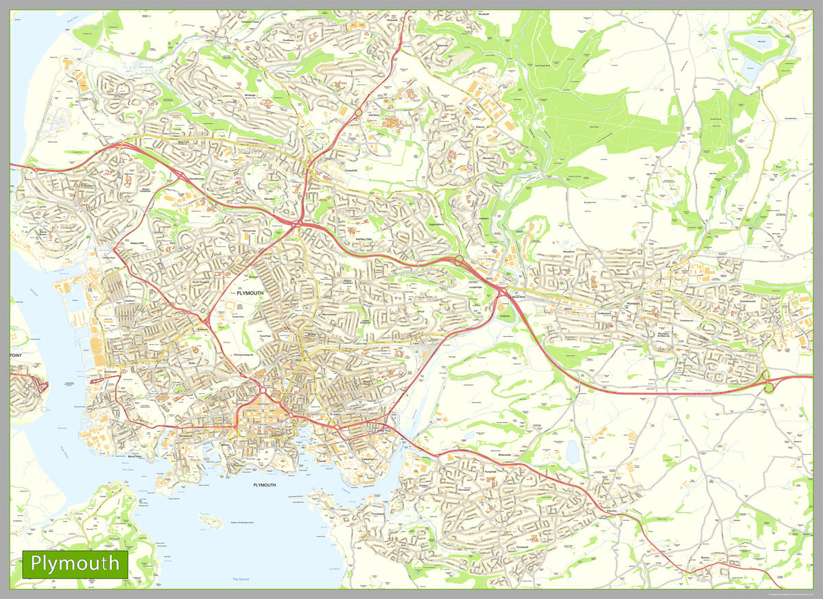 Plymouth Street Map– I Love Maps