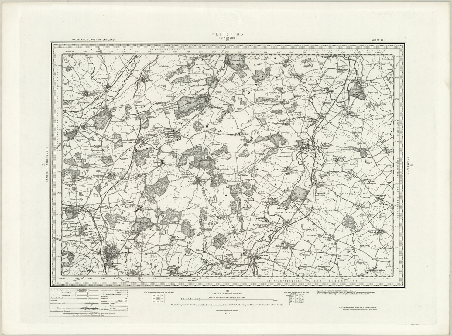 1890 Collection - Kettering (Stamford) Ordnance Survey Map– I Love Maps