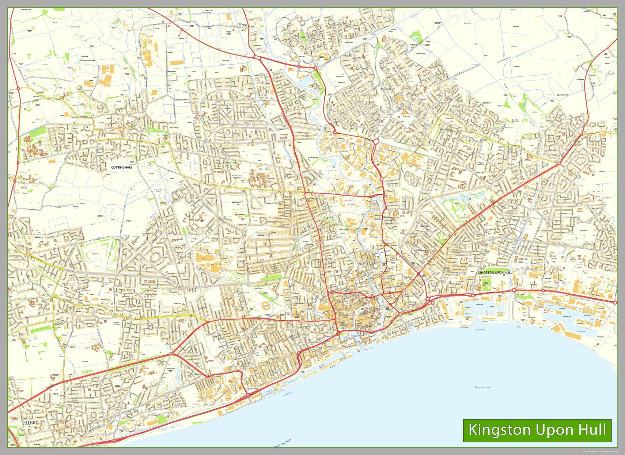 Kingston upon Hull Street Map– I Love Maps