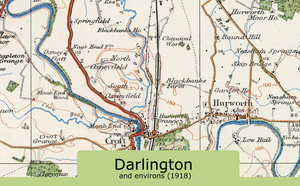 Darlington and Environs Ordnance Survey Map 1920– I Love Maps