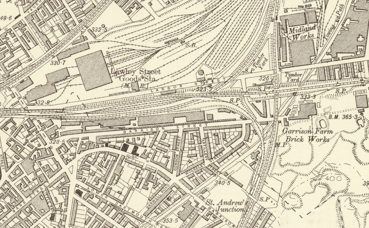 Birmingham Central and East 1905 Map– I Love Maps