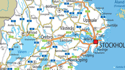 Sweden Road Map | I Love Maps