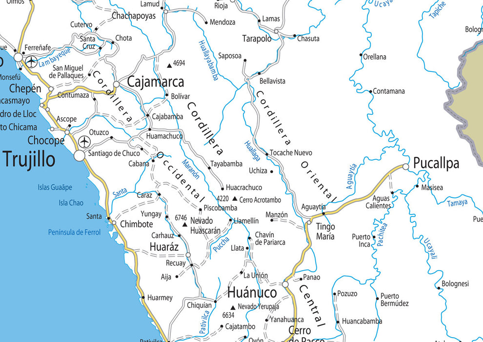 Peru Road Map– I Love Maps