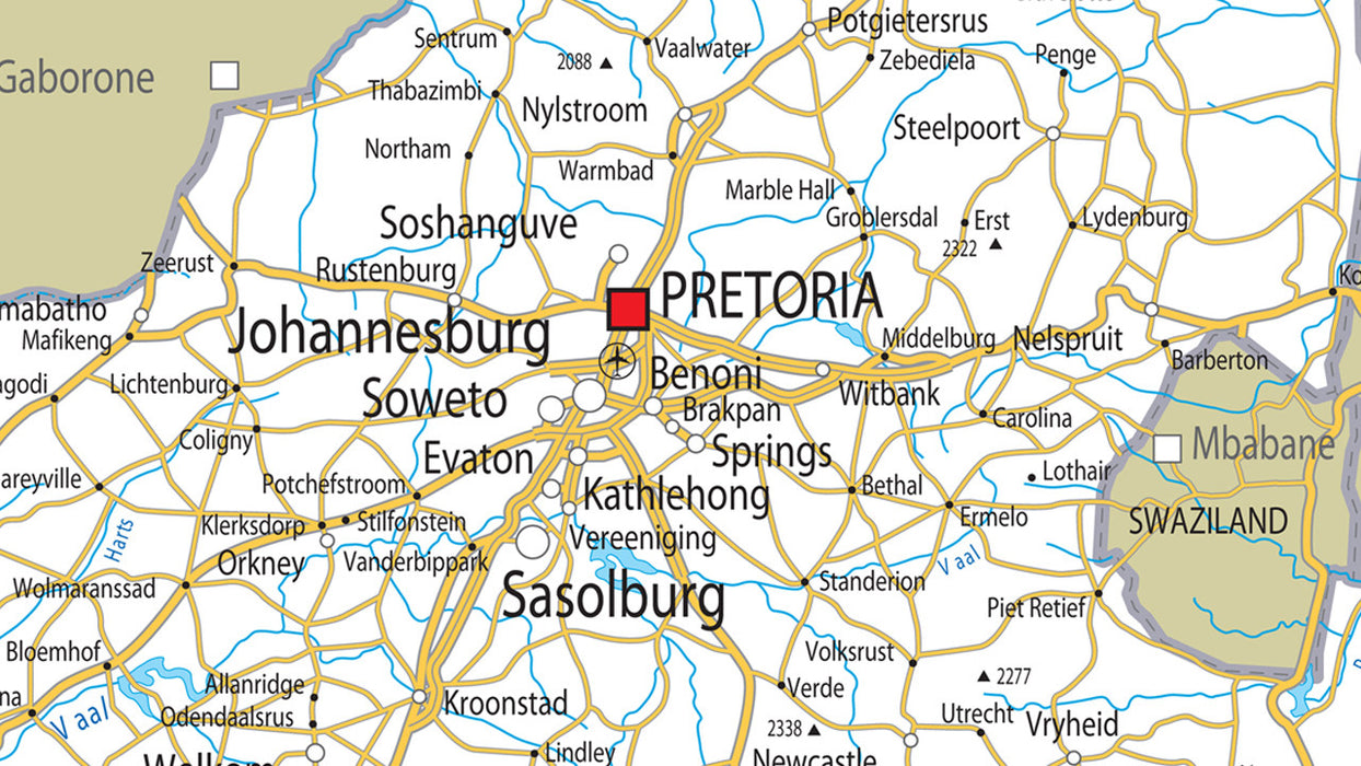 South Africa Road Map– I Love Maps