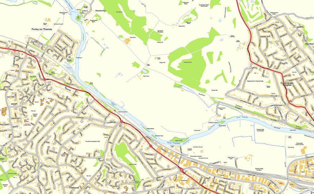 Reading Street Map | I Love Maps