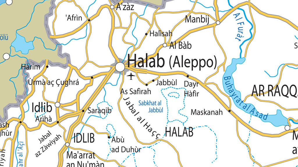 Syria Road Map | I Love Maps