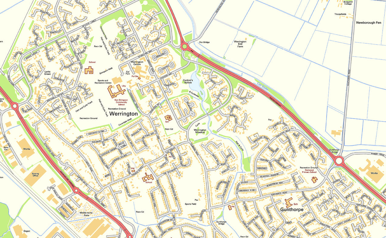 Peterborough Street Map– I Love Maps