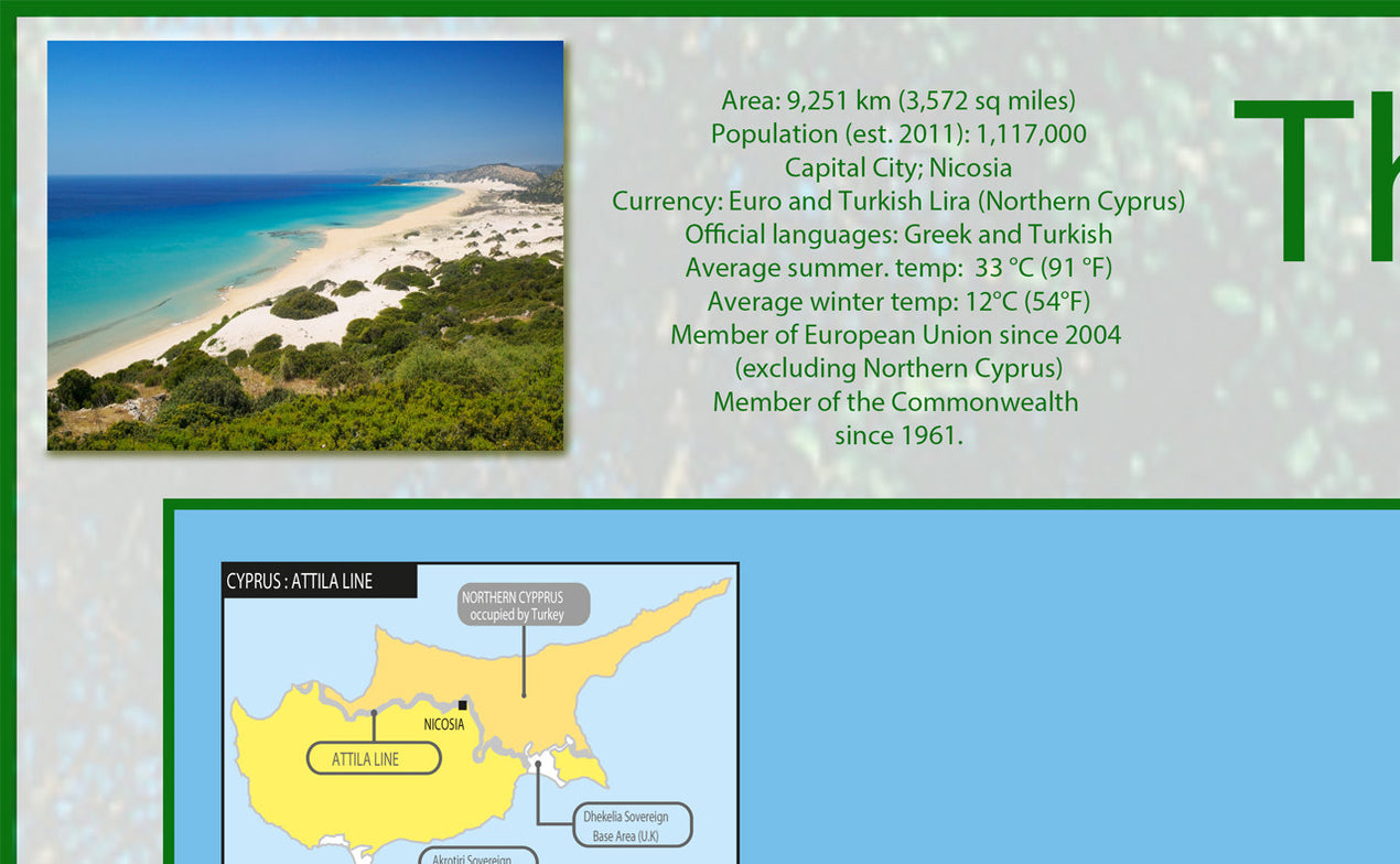 Illustrated Map of Cyprus– I Love Maps