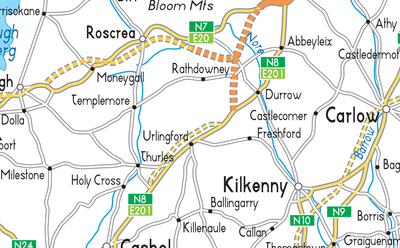 Ireland Road Map– I Love Maps