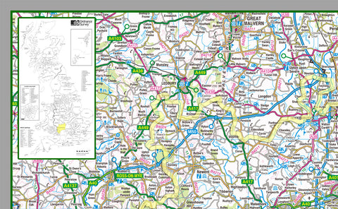 Gloucestershire County Map | I Love Maps