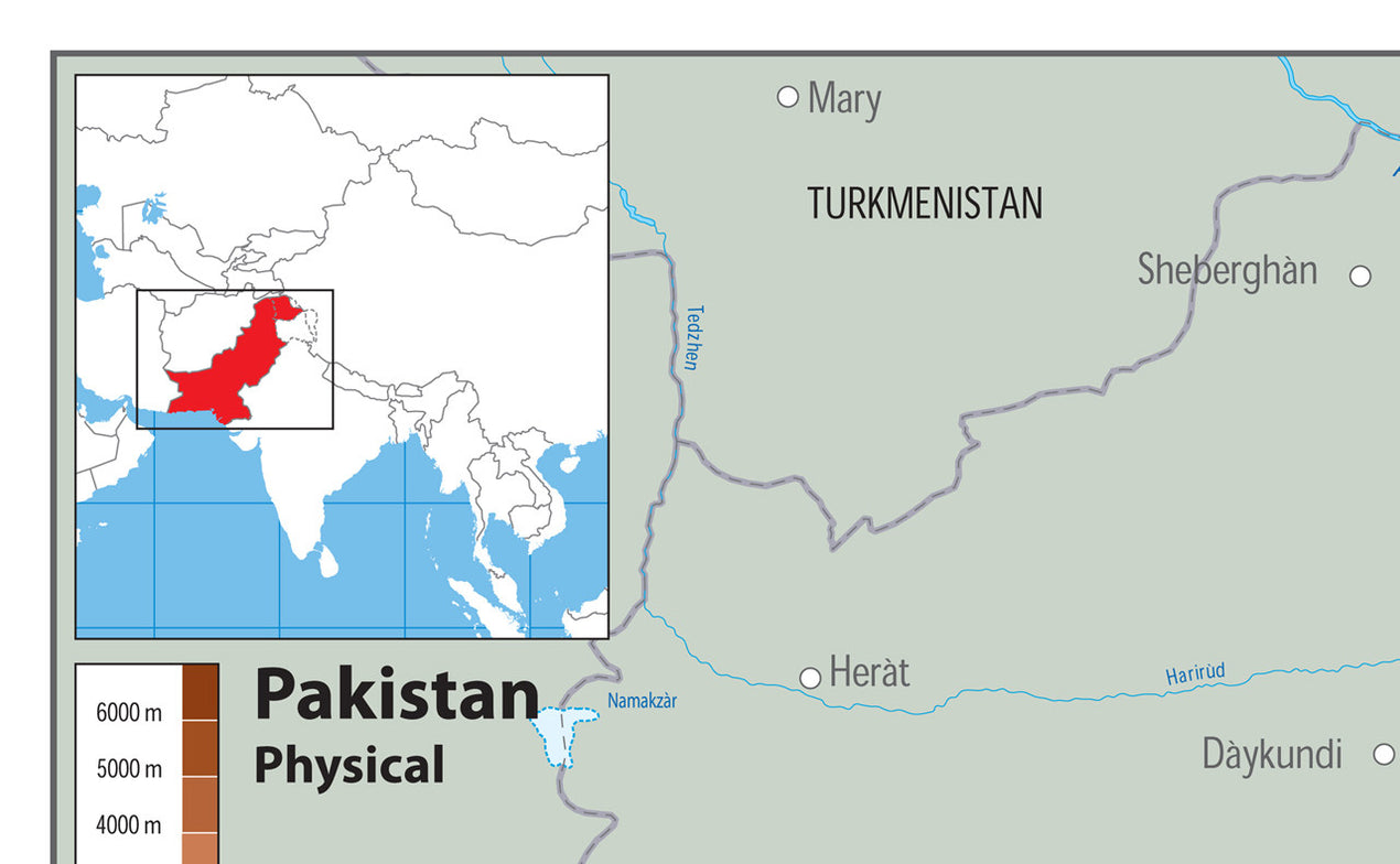 Pakistan Physical Map– I Love Maps