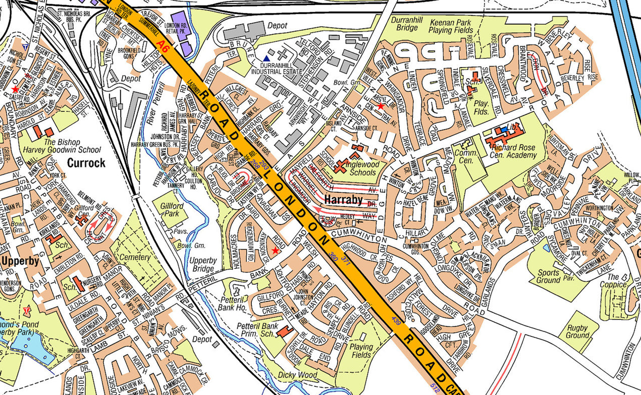 Carlisle 10k x 10k A-Z Map– I Love Maps