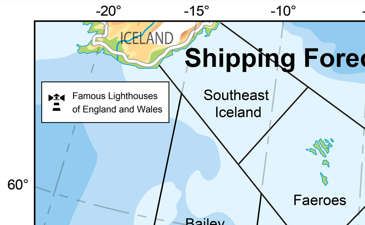 United Kingdom Shipping Forecast Map– I Love Maps