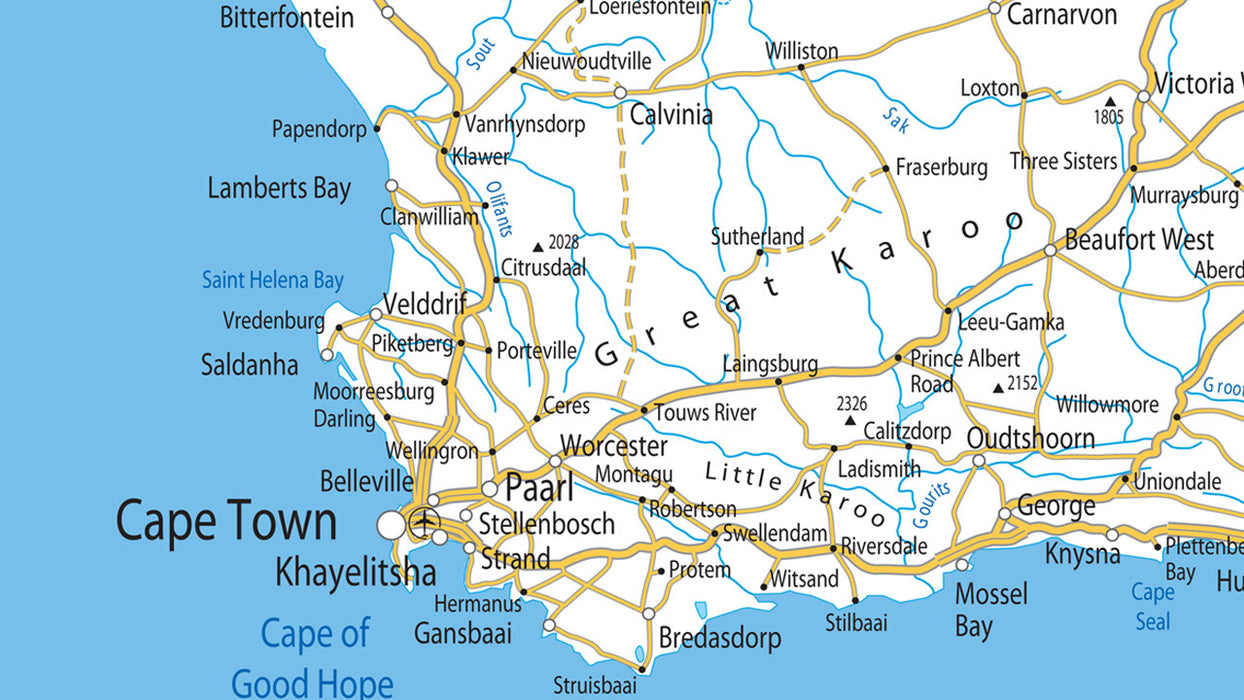 South Africa Road Map– I Love Maps