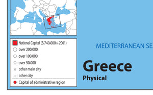 Greece Physical Map– I Love Maps
