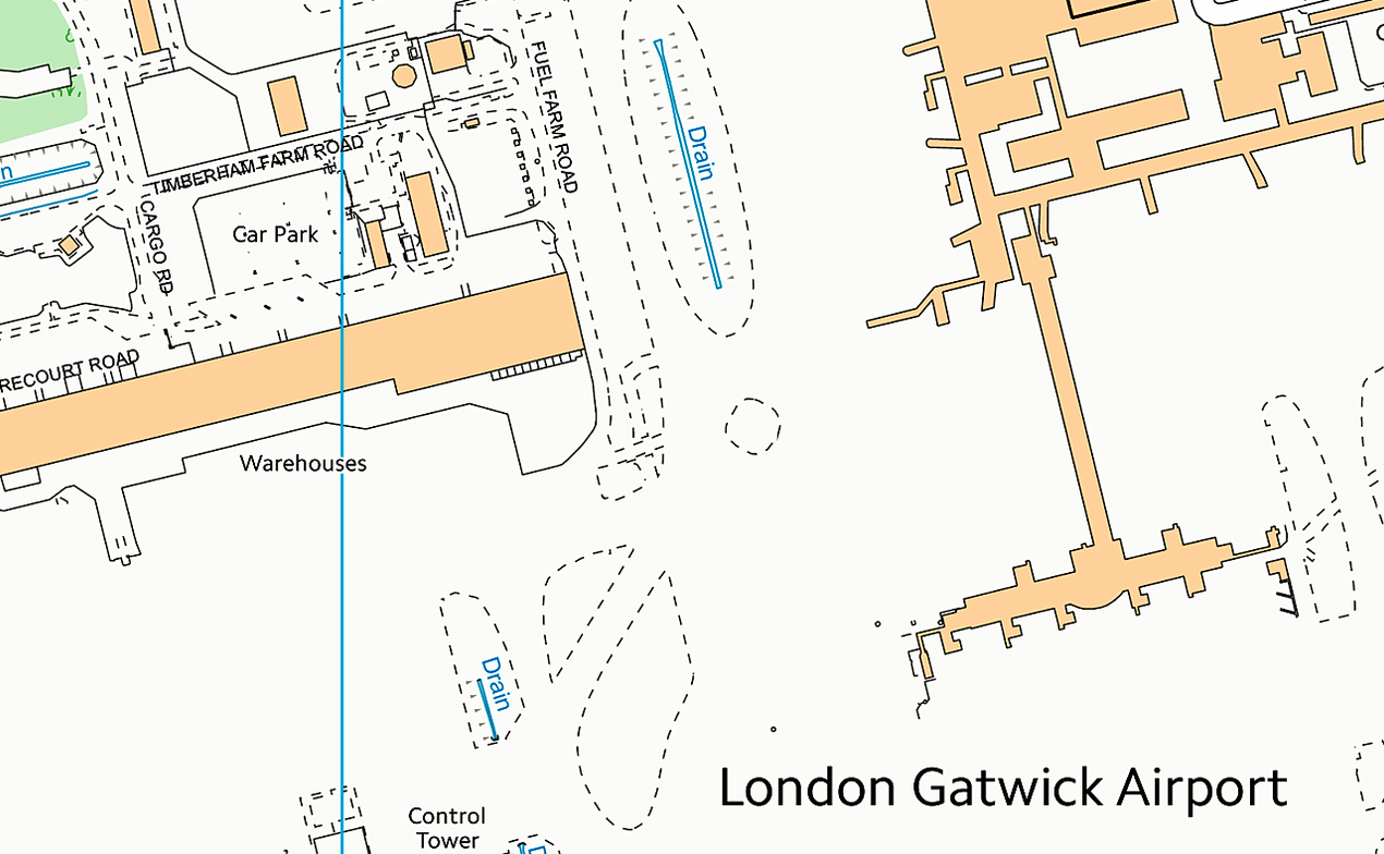 Gatwick Airport Street Map– I Love Maps