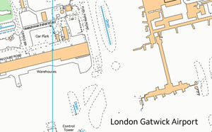 Gatwick Airport Street Map– I Love Maps