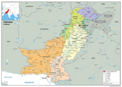 Pakistan Political Map– I Love Maps