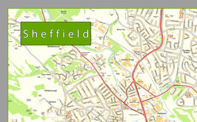 Sheffield Street Map– I Love Maps
